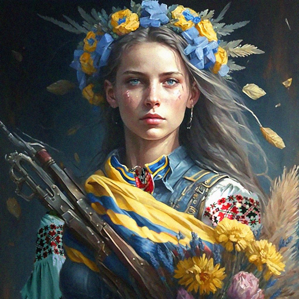 Патріотичні і ліричні Художник Володимир Козюк створює картини в