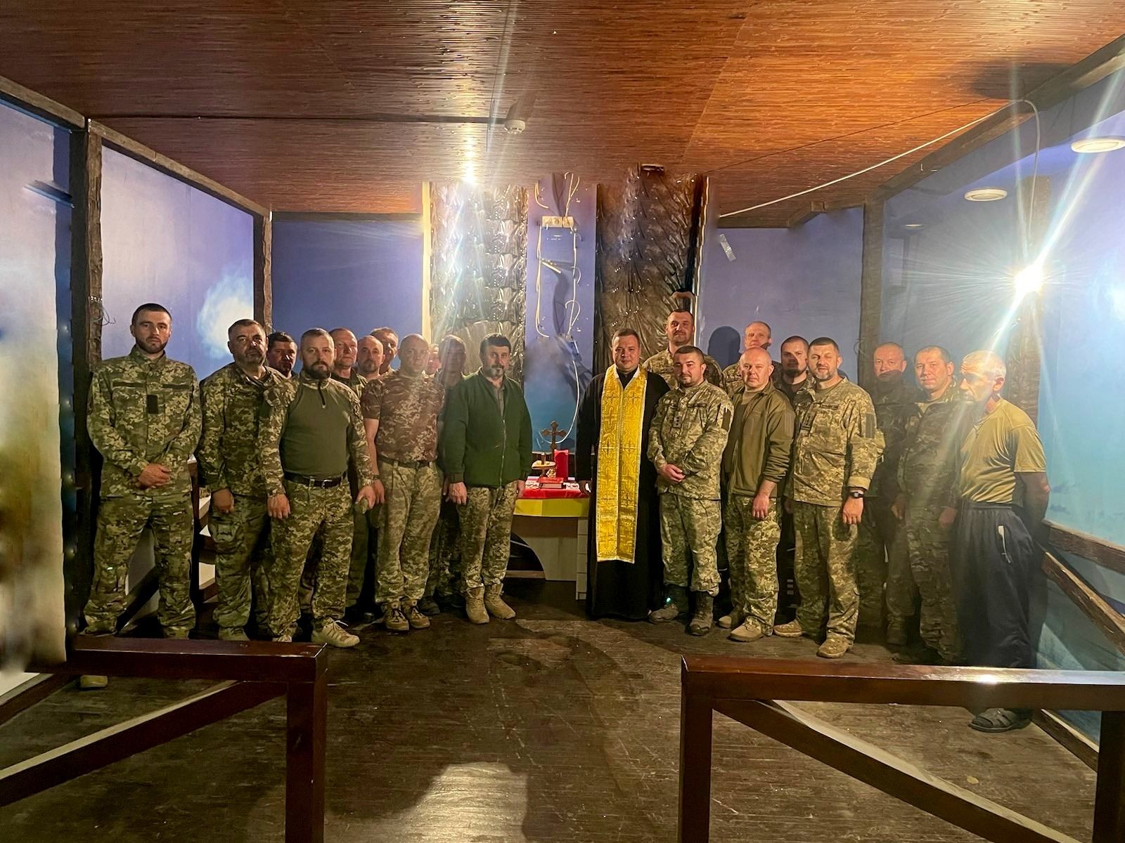 Військові 105-ї бригади ТрО долучилися до богослужіння Вознесіння ...